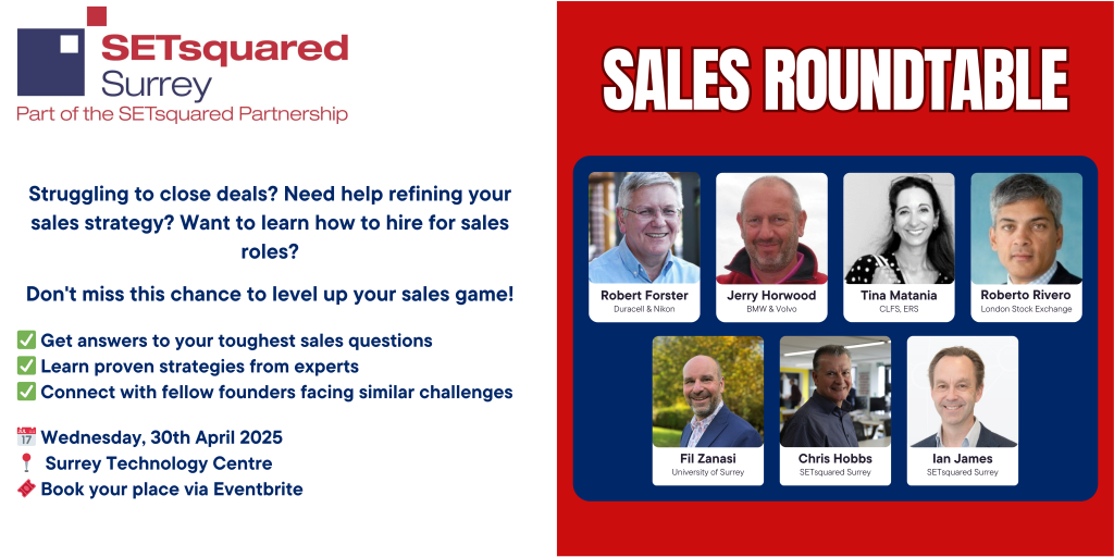 Members Only: SETsquared Surrey Sales Roundtable – Surrey Research Park
